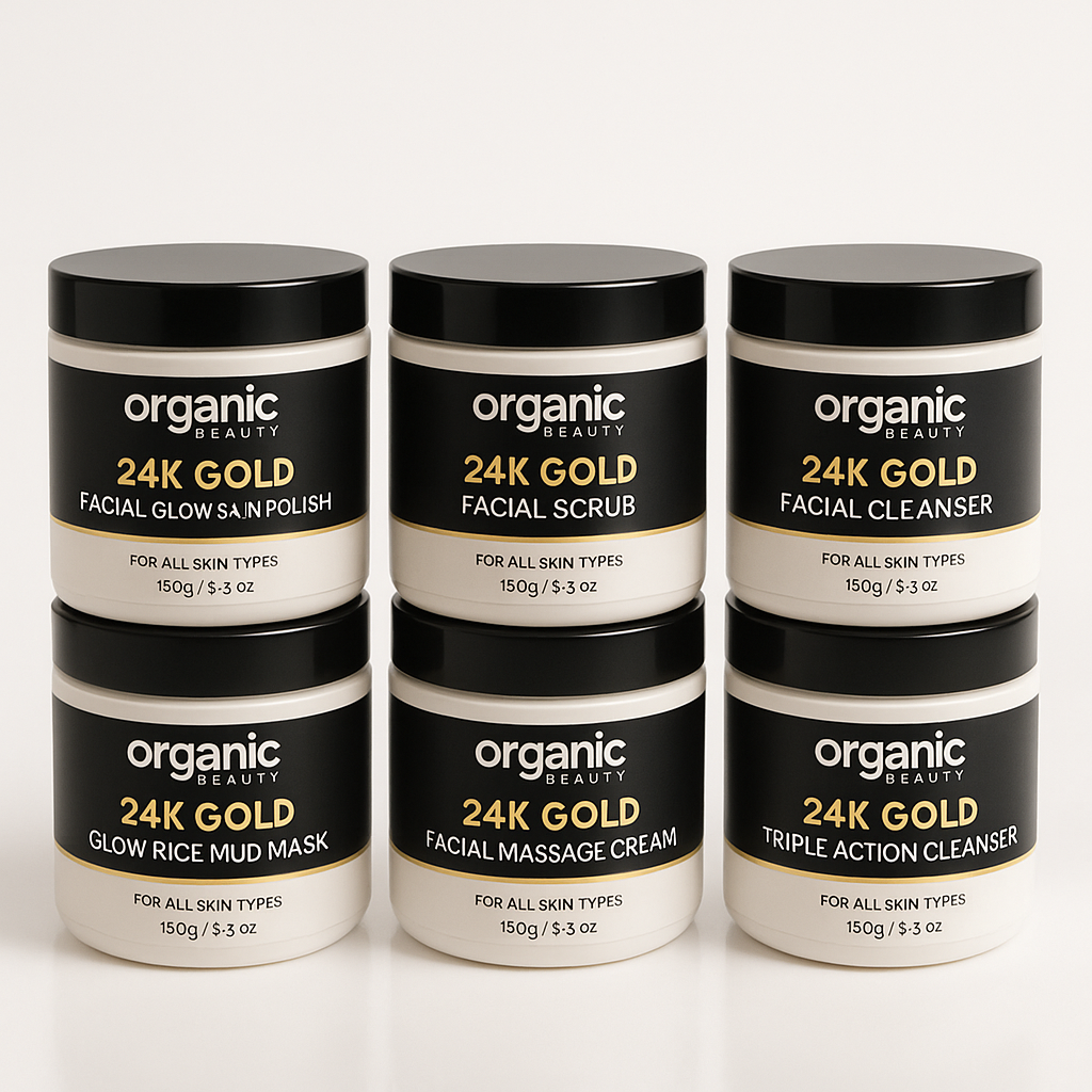 24k gold facial kit (6 Steps Family Package) – ᴏʀɢᴀɴɪᴄ ʙᴇᴀᴜᴛʏ